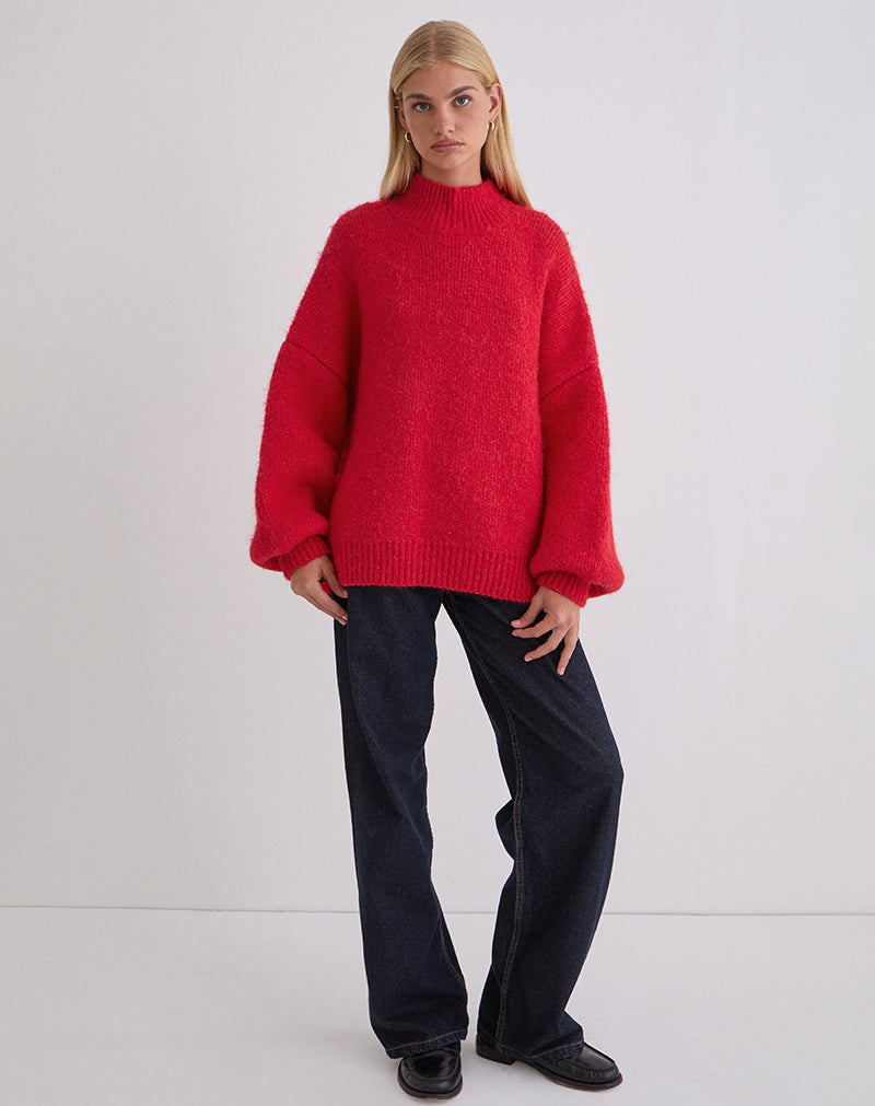 Red Oversized Jumper | Amato – motelrocks-com-us