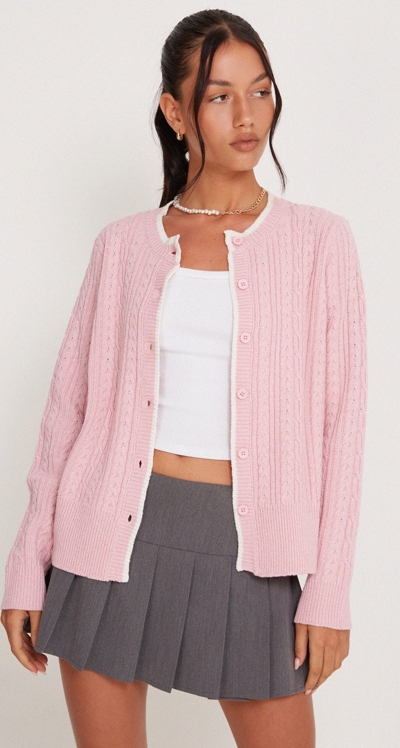 Pink Cardigan | Bavana – motelrocks-com-us