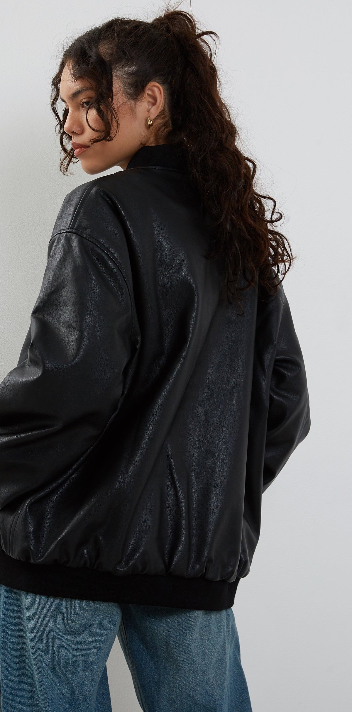 Black PU Jacket | Benta – motelrocks-com-us