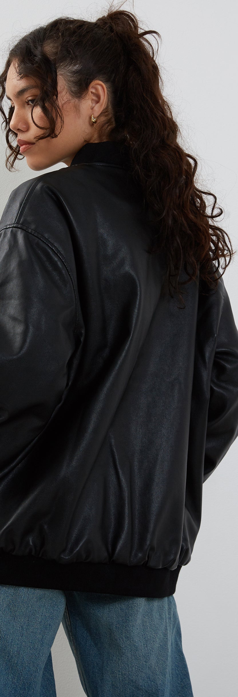 Black PU Jacket | Benta – motelrocks-com-us