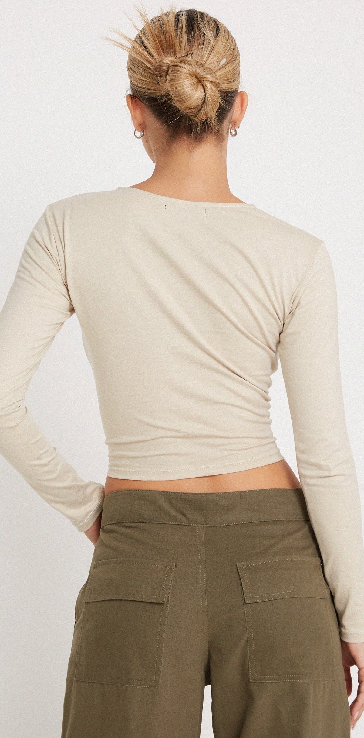 Coconut Milk Long Sleeve Top | Bon – motelrocks-com-us