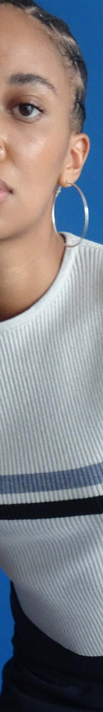 White with Grey and Black Stripe Vest | Bonisa – motelrocks-com-us