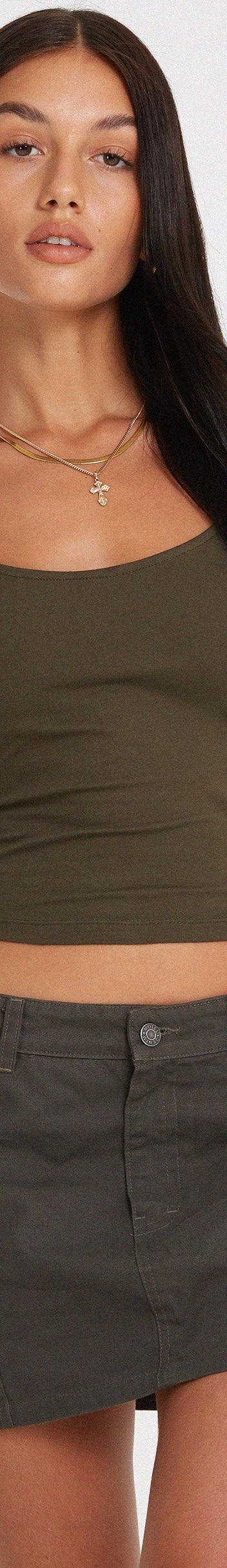 Green Long Sleeve Scoop Neck Top | Bonlo – motelrocks-com-us