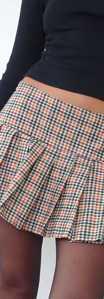 Country Check Mini Skirt | Casini – motelrocks-com-us
