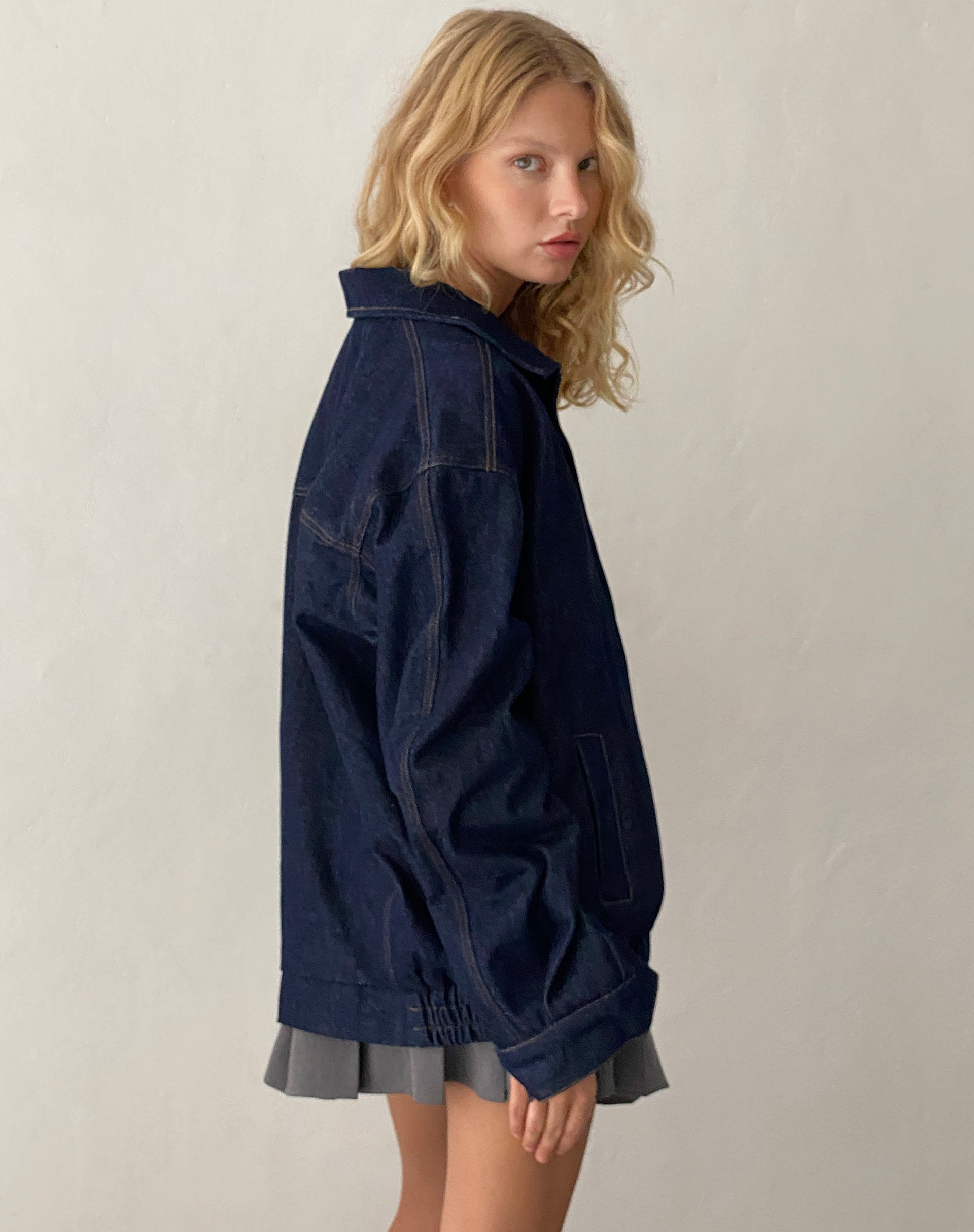 Indigo Denim Jacket | Cavita – motelrocks-com-us