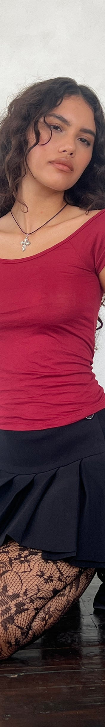 Adrenaline Red Off The Shoulder Top | Charya – motelrocks-com-us