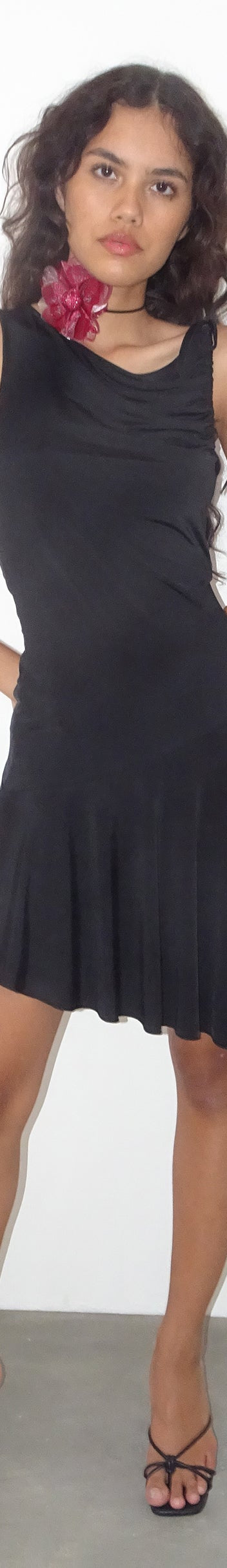 Black Slinky Mini Dress | Chaya – motelrocks-com-us