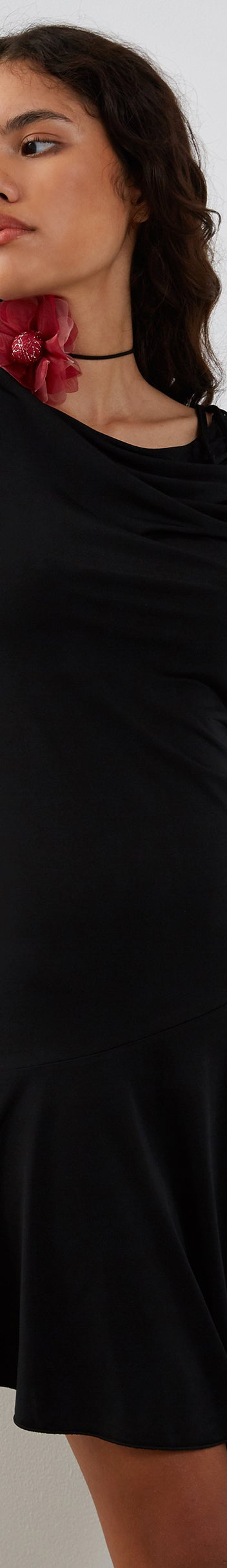 Black Slinky Mini Dress | Chaya – motelrocks-com-us