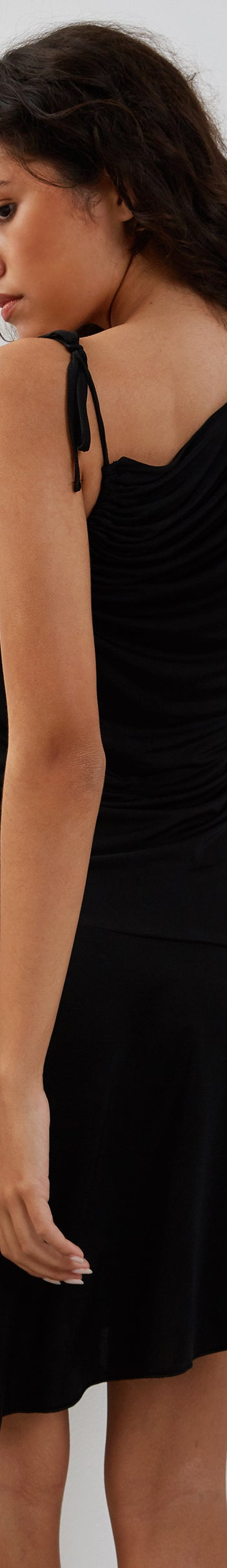 Black Slinky Mini Dress | Chaya – motelrocks-com-us