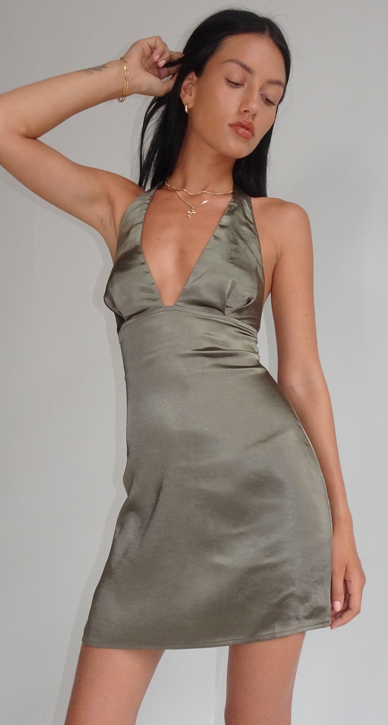 Dark Olive Slip Dress | Coda – motelrocks-com-us