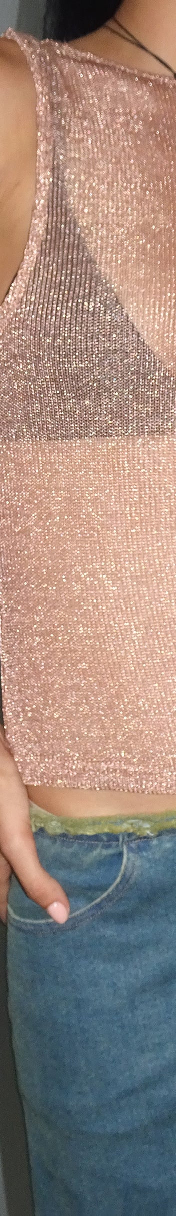 Rose Gold Chain Tank Top | Cosima – motelrocks-com-us