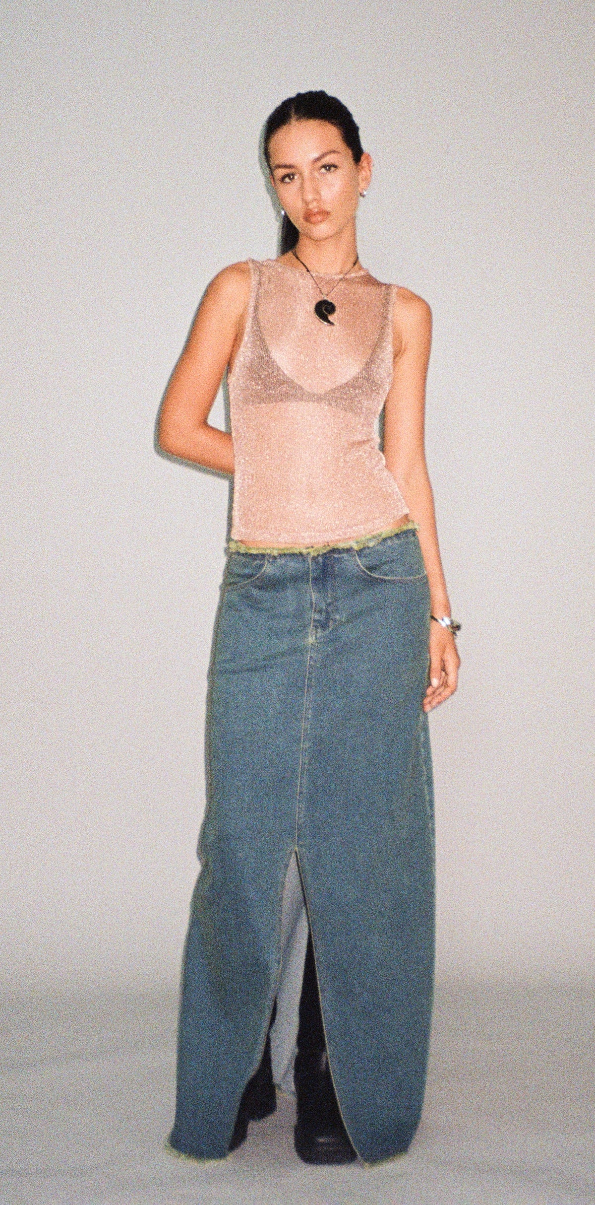 Rose Gold Chain Tank Top | Cosima – motelrocks-com-us