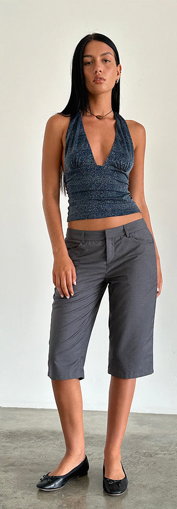 Midnight Blue Shimmer Halter Top | Cosimo – motelrocks-com-us Midnight Blue Shimmer Halter Top | Cosimo – motelrocks-com-us