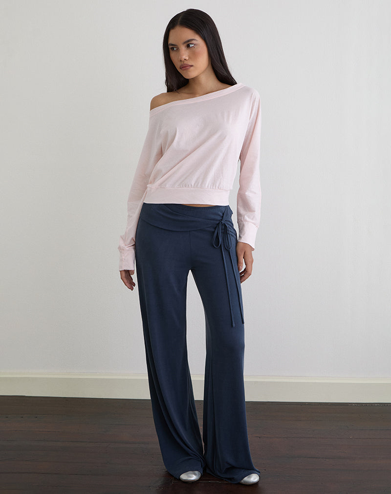 Pink Long Sleeve Top | Daral – motelrocks-com-us
