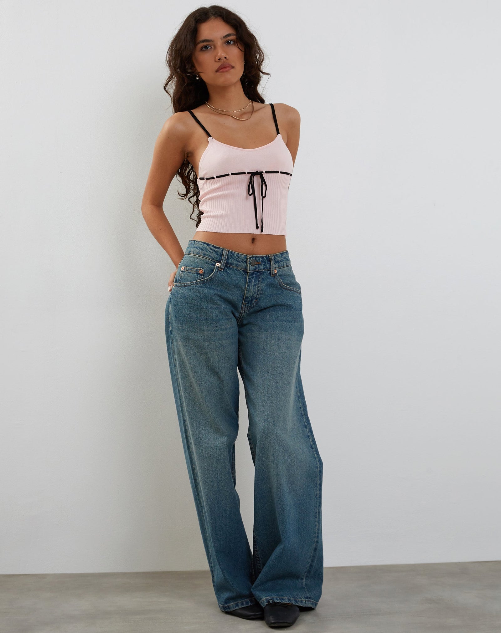 Blush Pink Cami Top | Emonie#N#– motelrocks-com-us