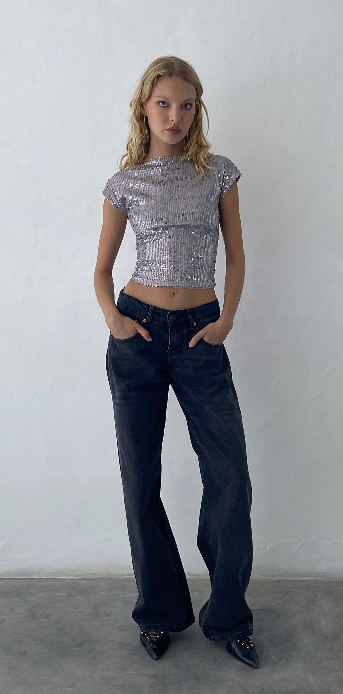 Silver Sequin Backless Top | Erika – motelrocks-com-us