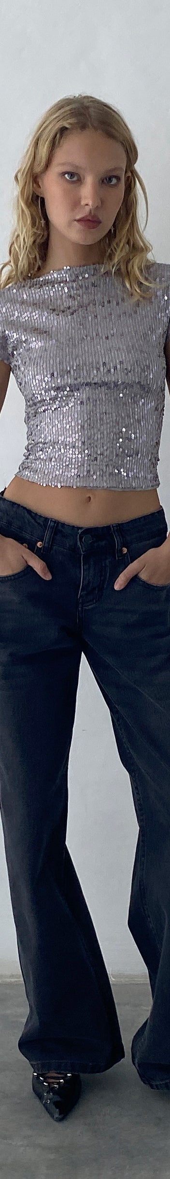 Silver Sequin Backless Top | Erika – motelrocks-com-us