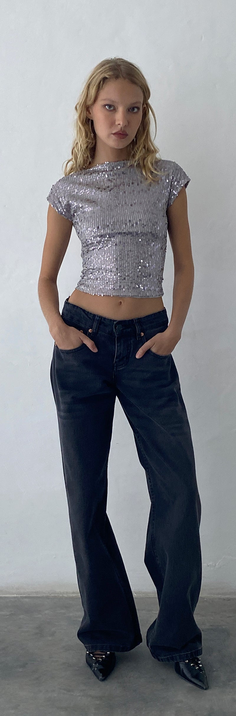 Silver Sequin Backless Top | Erika – motelrocks-com-us