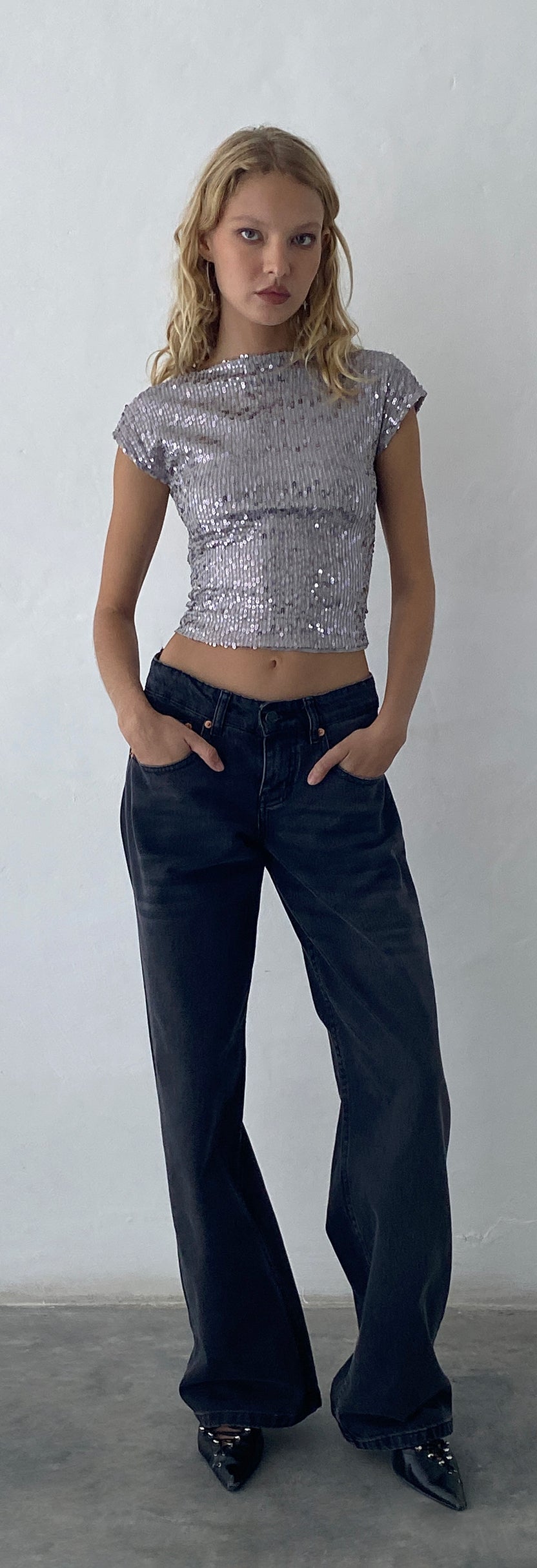 Silver Sequin Backless Top | Erika – motelrocks-com-us