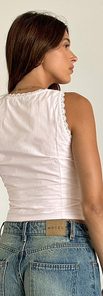 Light Pink Button Front Top | Esaula – motelrocks-com-us