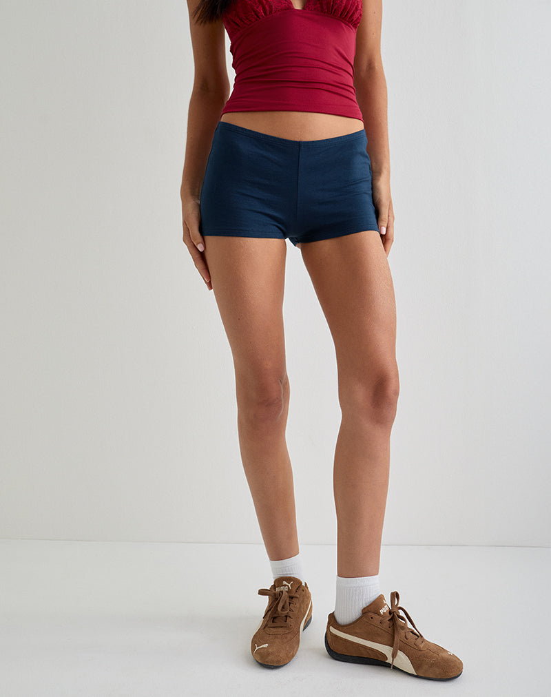 Navy Blue Low Rise Micro Short | Eunia – motelrocks-com-us