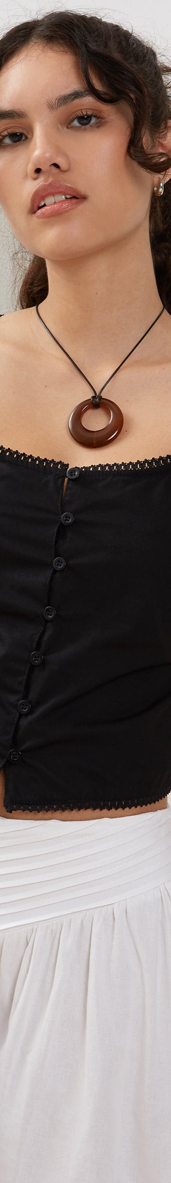 Poplin Black Corset Top | Fawn – motelrocks-com-us