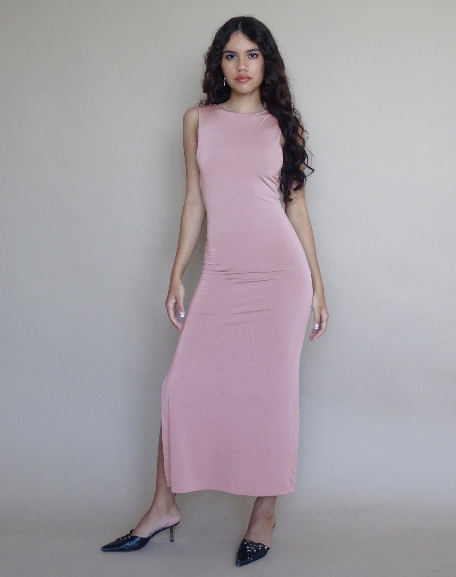 Light Mauve Maxi Dress | Flo – motelrocks-com-us