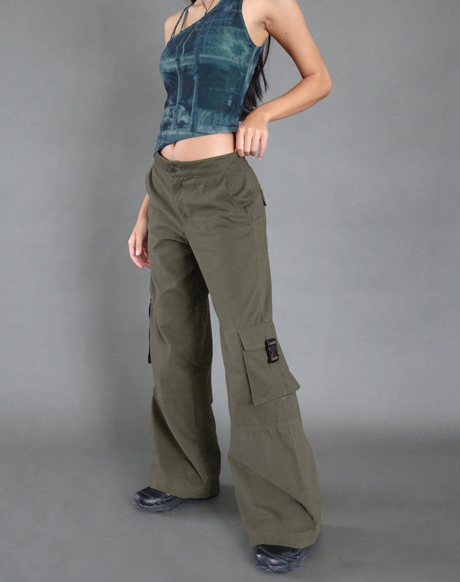 Military Khaki Cargo Trouser | Freddy – motelrocks-com-us