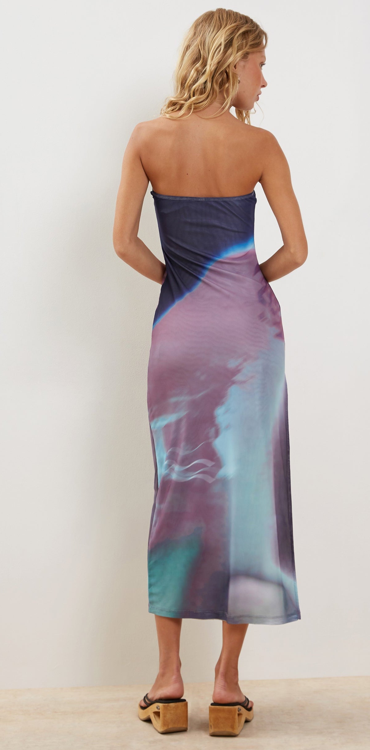 Pink Digi Gradient Print Maxi Dress | Givanda – motelrocks-com-us