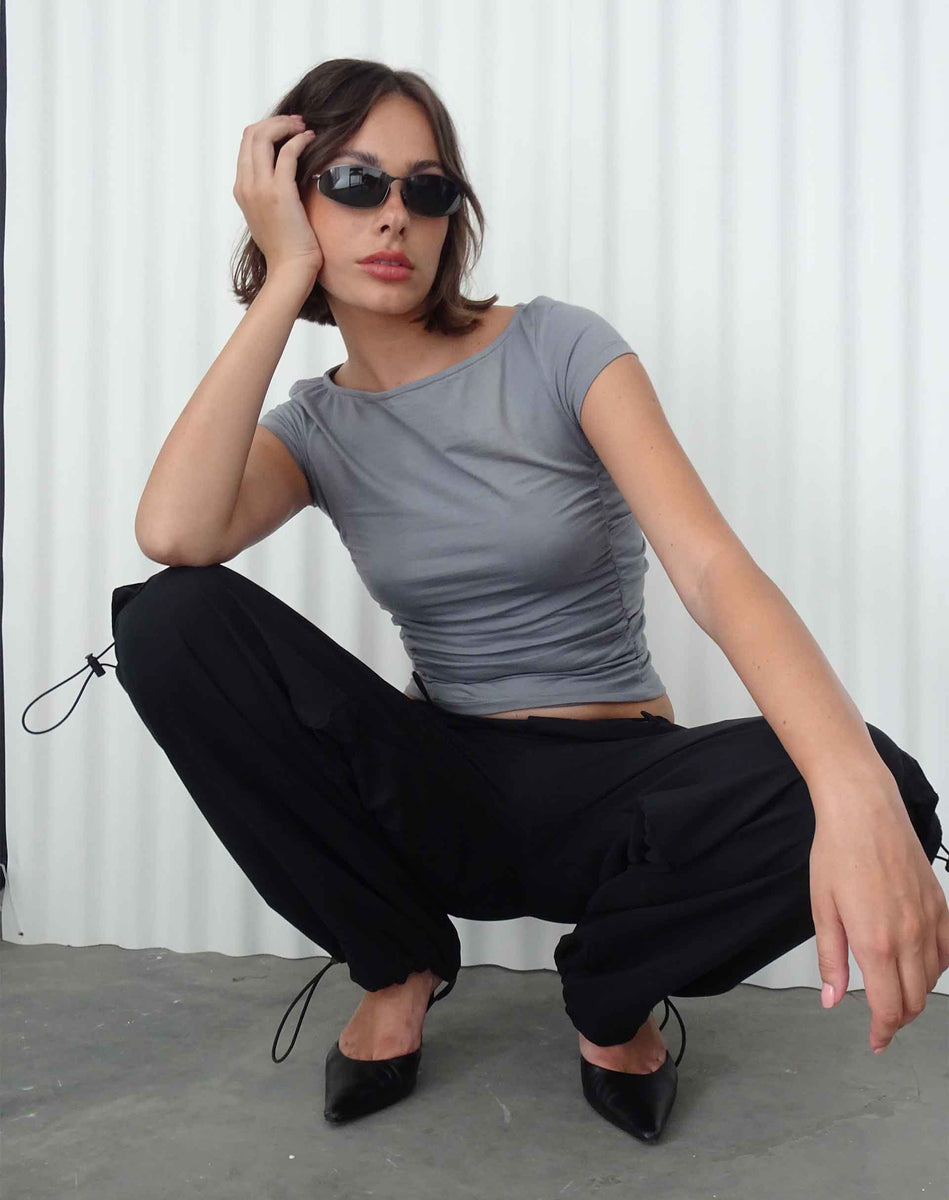 Grey Crop Top | Grae – motelrocks-com-us