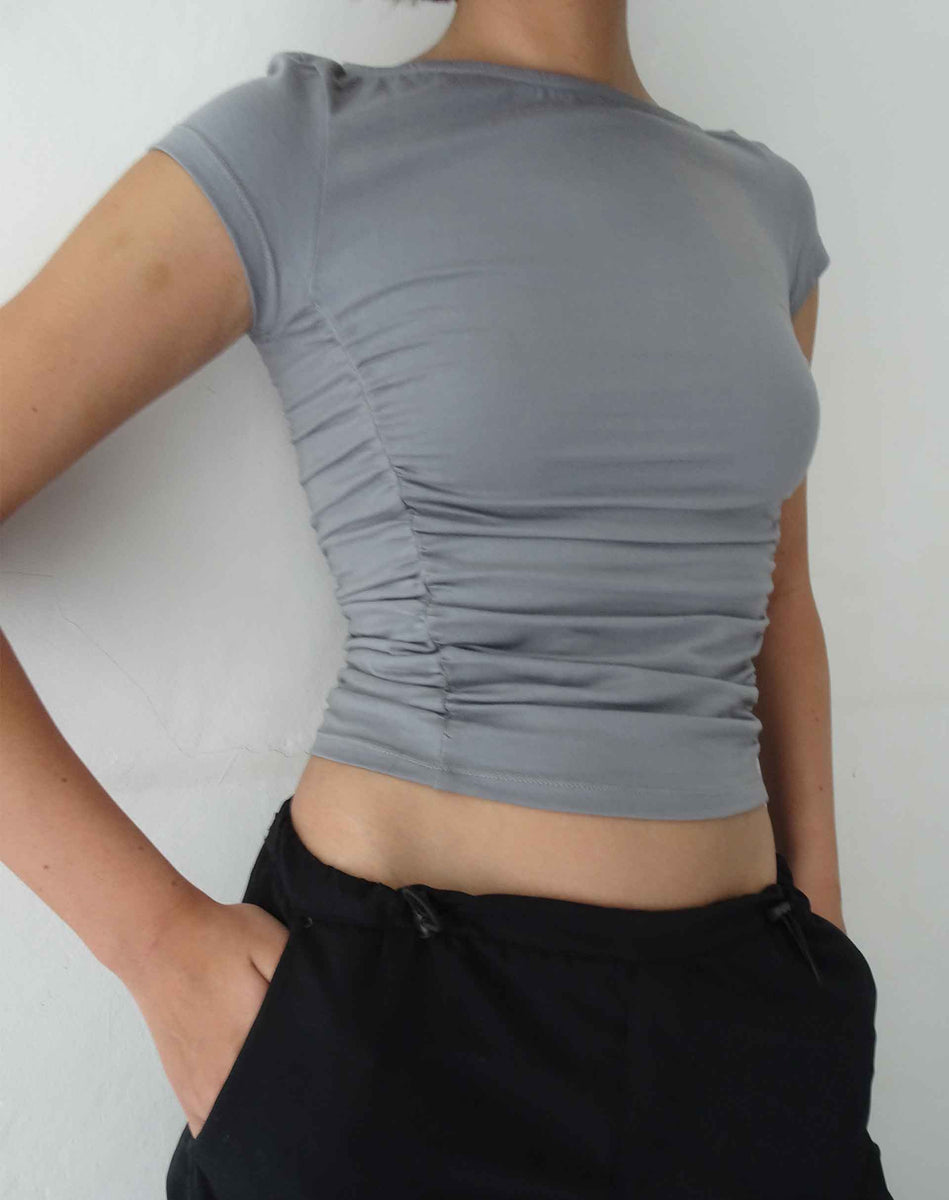 Grey Crop Top | Grae – motelrocks-com-us
