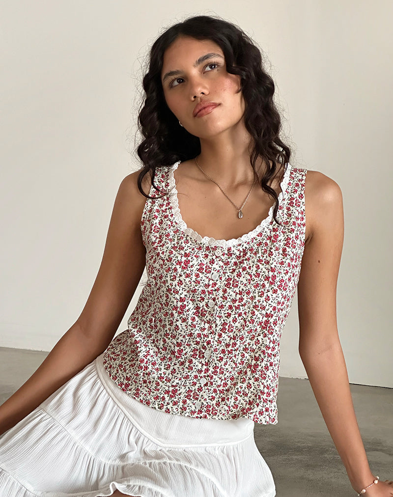 Pretty Ditsy Vest Top | Grodita – motelrocks-com-us