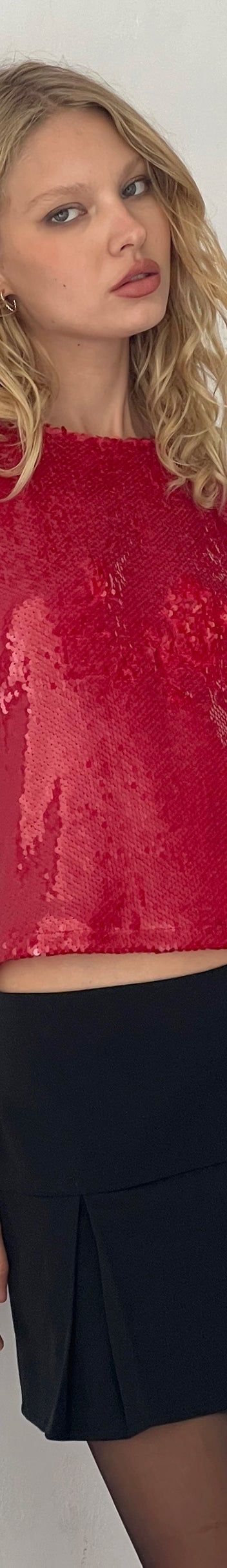 Red Sequin Vest Top | Hala – motelrocks-com-us