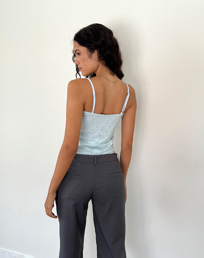 Ice Blue Orchid Lace Cami Top | Hali – motelrocks-com-us
