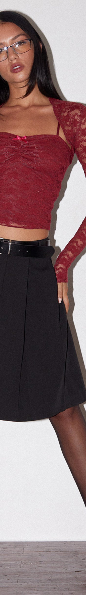 Maroon Lace Cami Top | Hali – motelrocks-com-us