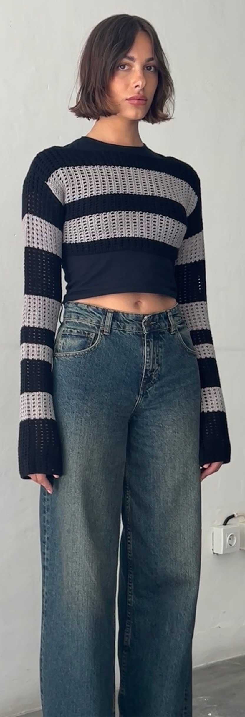 Black Grey Bolero Top | Ozzy – motelrocks-com-us