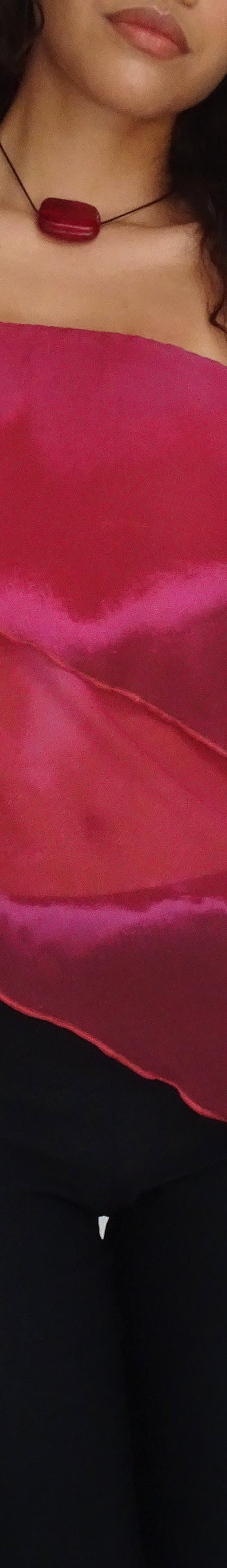 Plum Watercolour Longline Waterfall Tube Top | Joyce – motelrocks-com-us