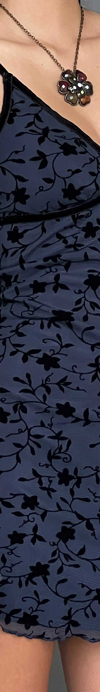 Pretty Petal Flock Black Mini Dress | Mevila – motelrocks-com-us