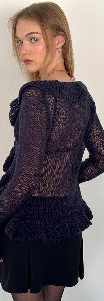 Navy Ruffle Cradi | Kendra – motelrocks-com-us