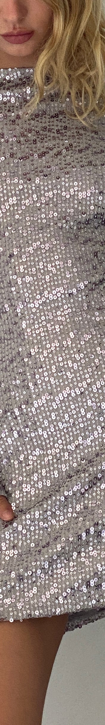 Silver Sequin Open Back Mini Dress | Kimberly – motelrocks-com-us