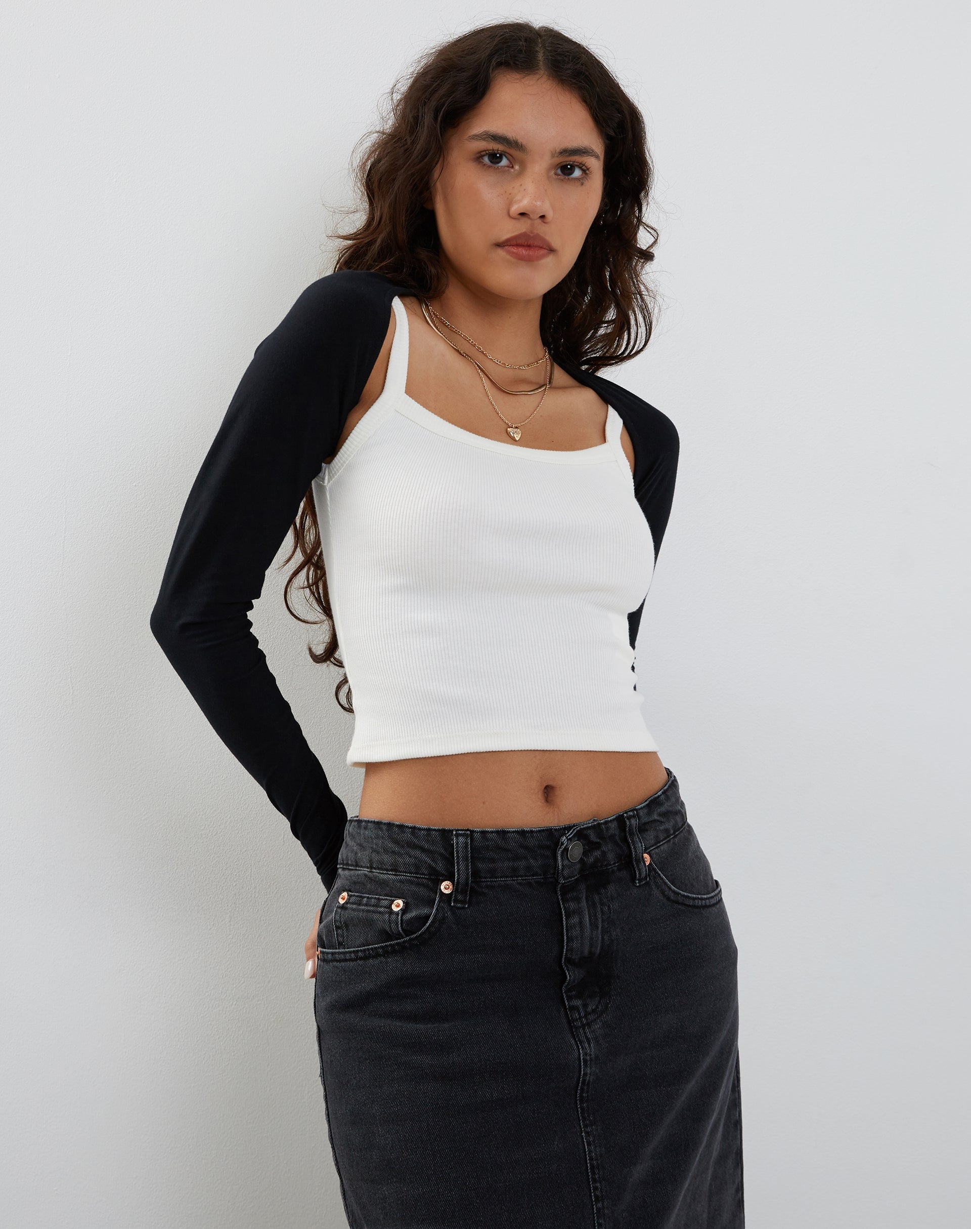 Black Shrug Top | Ladri – motelrocks-com-us