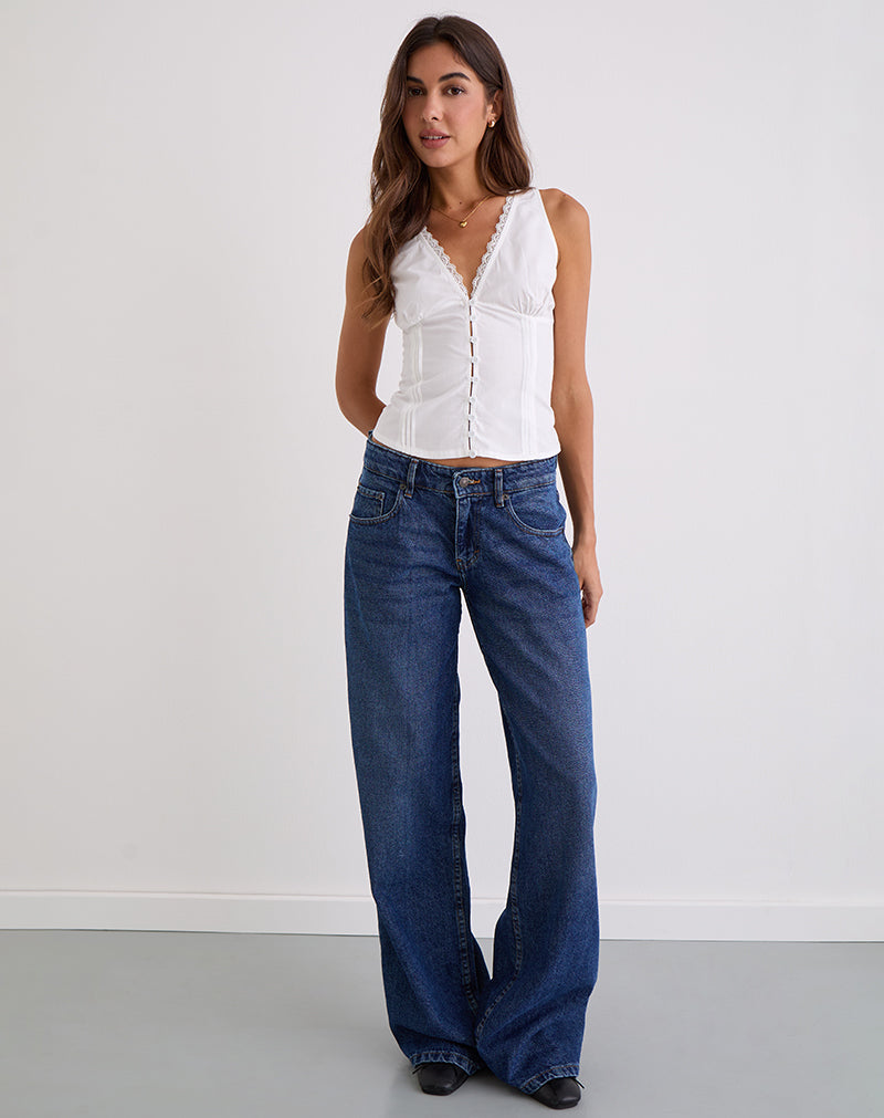White Sleeveless Corset Top | Lasily – motelrocks-com-us