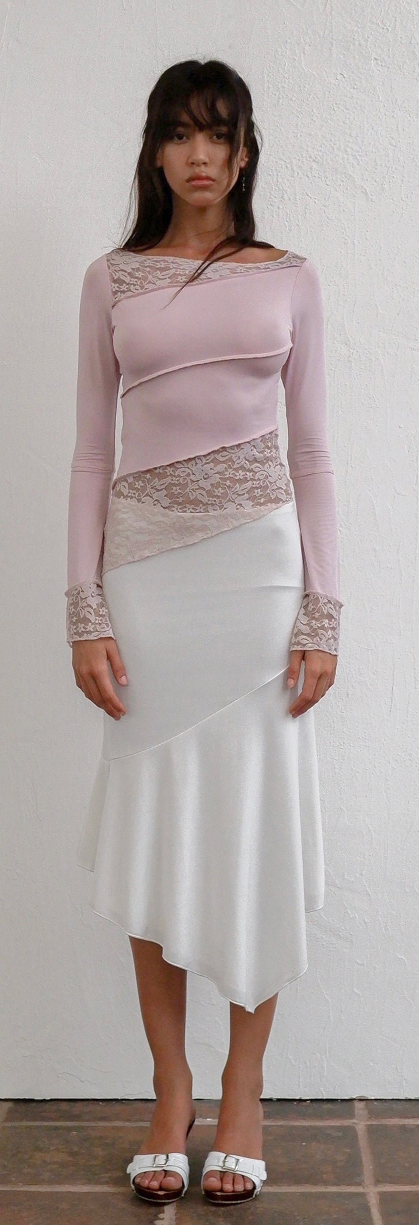 Pink Lotus Lace Long Sleeve Top | Lucca – motelrocks-com-us