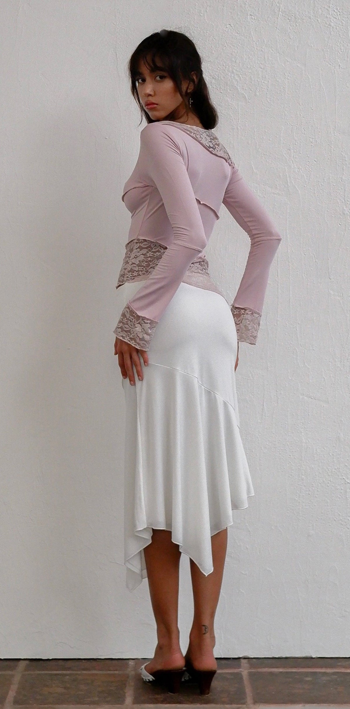 Pink Lotus Lace Long Sleeve Top | Lucca – motelrocks-com-us