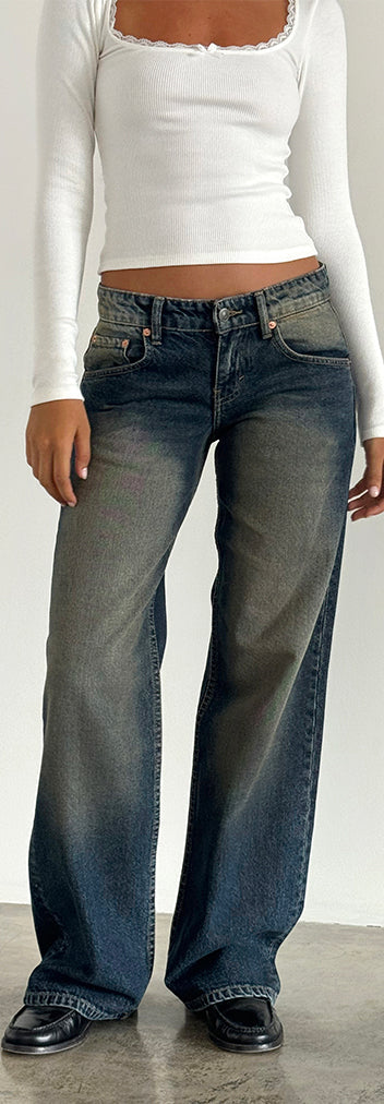 Amber Wash Low Rise Jeans | Parallel – motelrocks-com-us