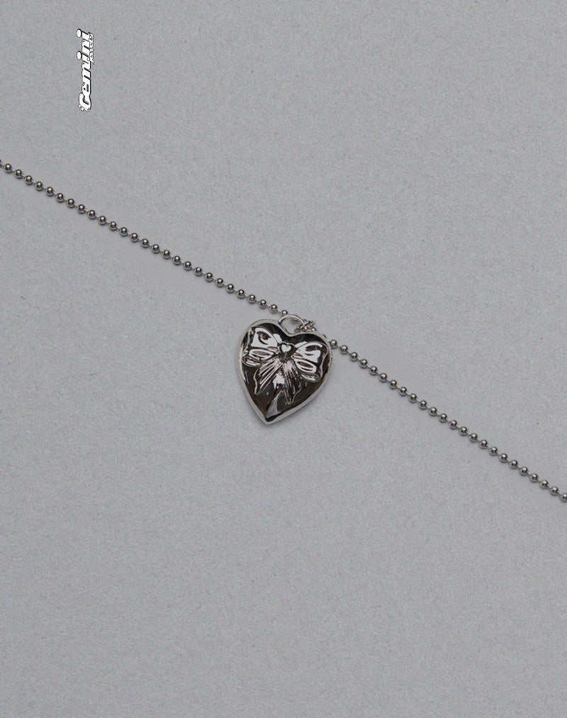 Silver Heart Necklace | Matilda – motelrocks-com-us