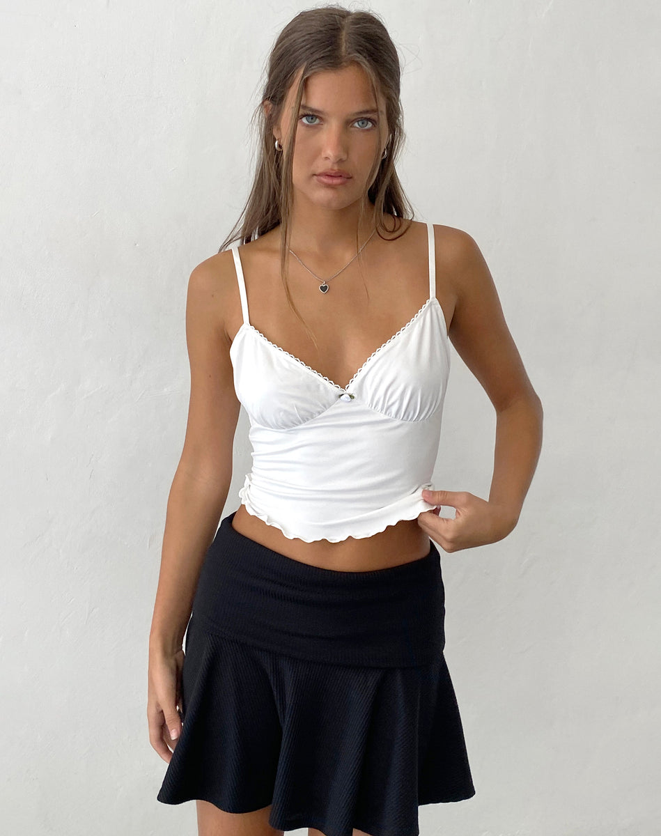 Ivory Ballet Cami Top | Mia – motelrocks-com-us