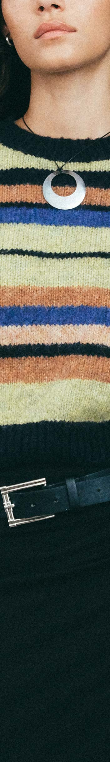 Mixed Stripe Cropped Knit Jumper| Munella – motelrocks-com-us