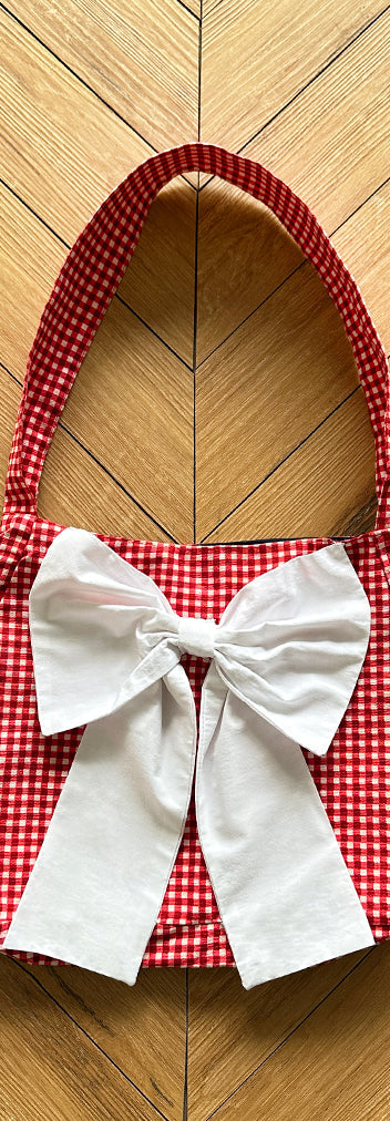 Red Gingham Bag with White Bow | Nagi – motelrocks-com-us