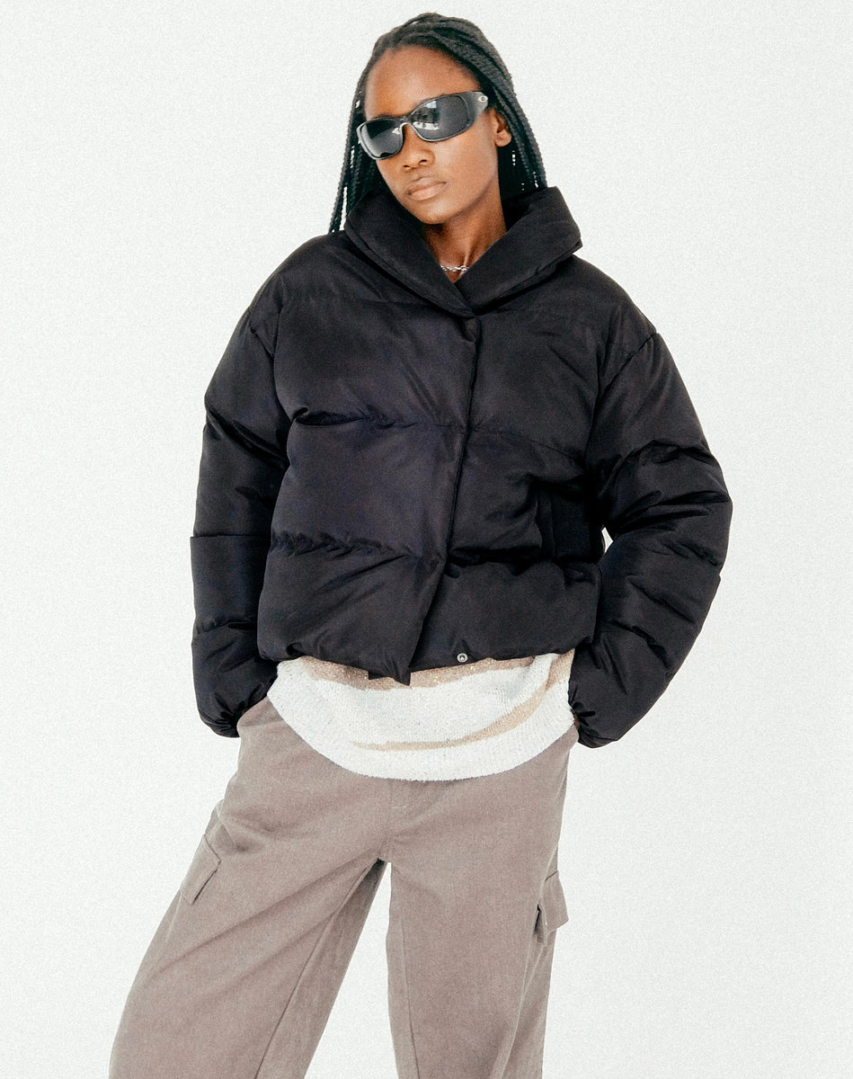 Black Padded Jacket | Kimbu – motelrocks-com-us